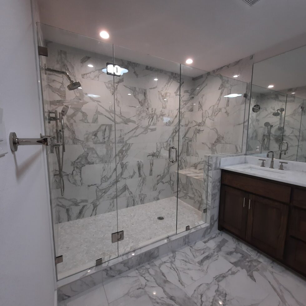 Custom Frameless Shower Glass Design company, Sliding Shower Enclosure ...